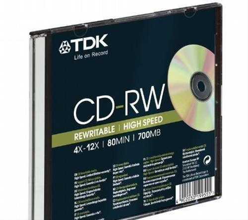 Диск CD-RW TDK в индивидуальной упаковке