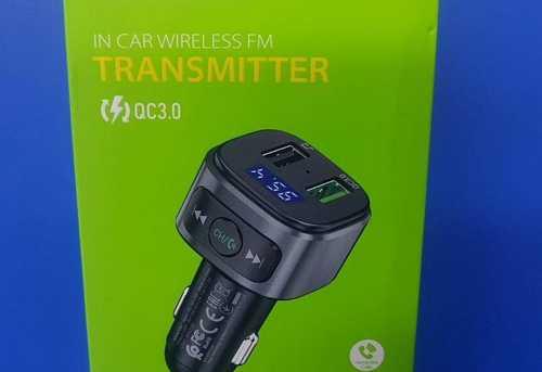 Автомобильный FM-модулятор Hoco E67 QC3.0 с зу