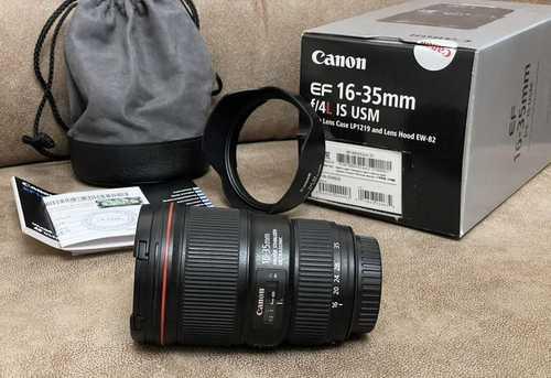 Объектив Canon EF 16-35 f4L IS