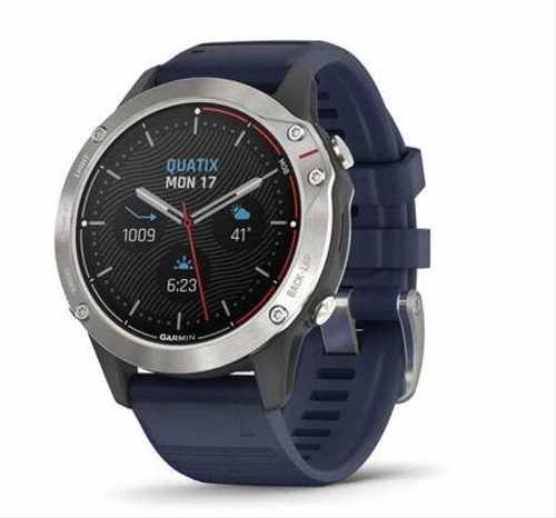 Часы Garmin Quatix 6 Gray with Captain Blue Band