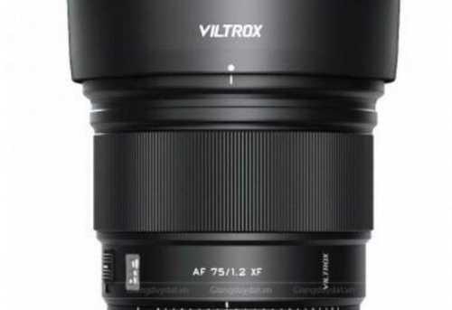 Объектив Viltrox AF 75мм/1.2 XF Fujifilm