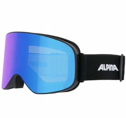 Горнолыжная маска Alpina Slope Q-Lite Black Matt/Q-Lite Blue S2