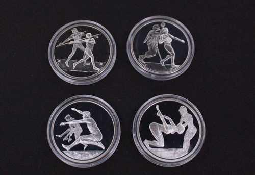 Монеты Греции - Олимпийские Игры (серебро)