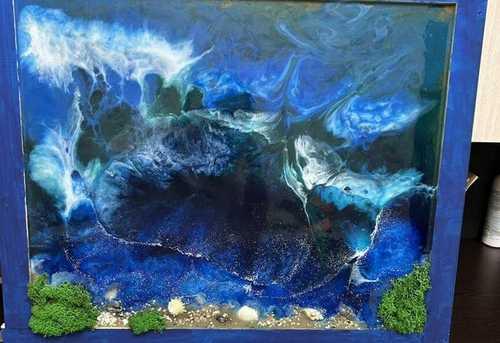 Картина из эпоксидной смолы океан