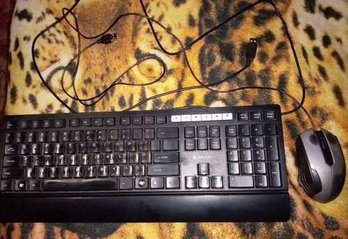 Проводная клавиатура + мышь
