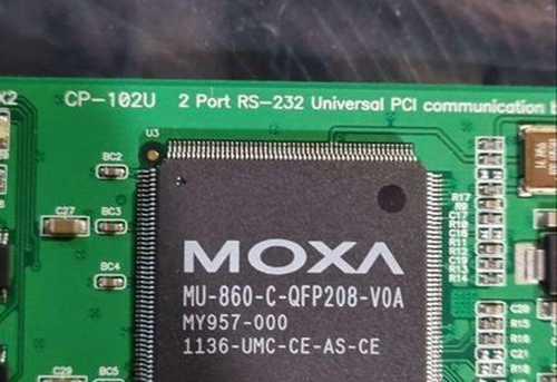 Плата мультипортовая Moxa CP 102u