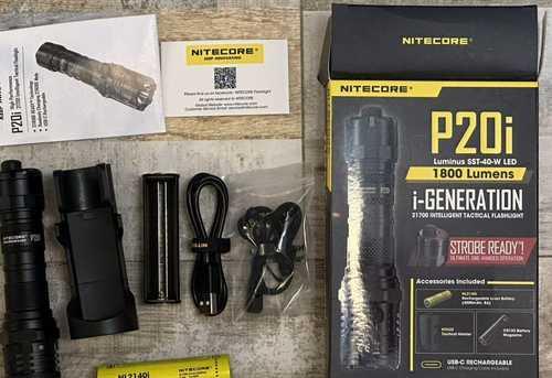 Тактический фонарь nitecore P20i 1800 лм USB-C