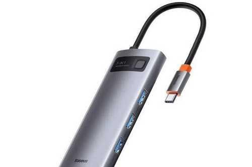 Хаб USB Baseus Metal Gleam Series 5-in-1