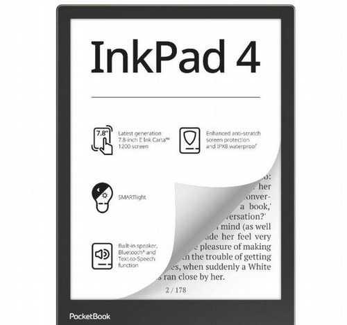 Электронная книга pocketbook ink pad 4 pb743g-u-ww s