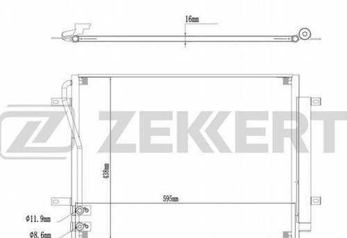 Радиатор кондиционера VW Passat viii 14