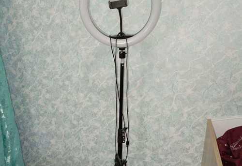 Кольцевая лампа со штативом 30 см