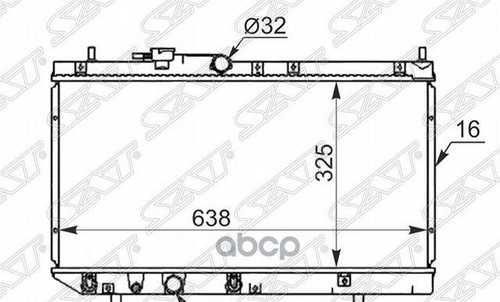 Радиатор daihatsu pyzar 96-02/charade 93-98 DA0