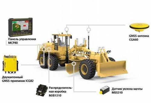 Система нивелирования Leica iGG4 на грейдер