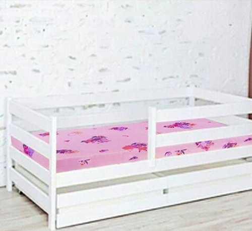 Кроватка для малыша берёза софа эко высокий борт