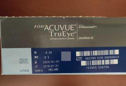 Контактные линзы Acuvue 1-Day TruEye