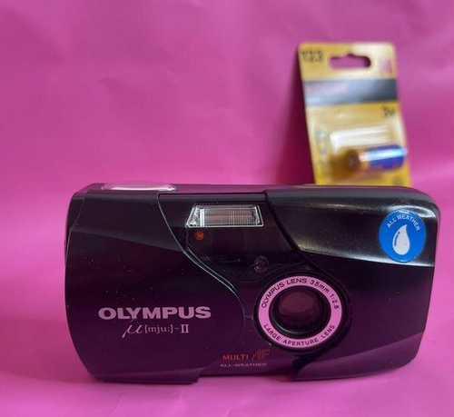 Пленочный фотоаппарат olympus mju ii (black)
