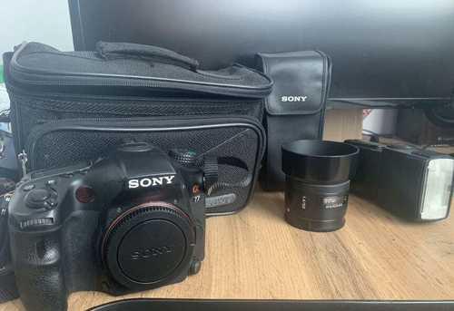 Sony alpha slt a77v body black (комплект)