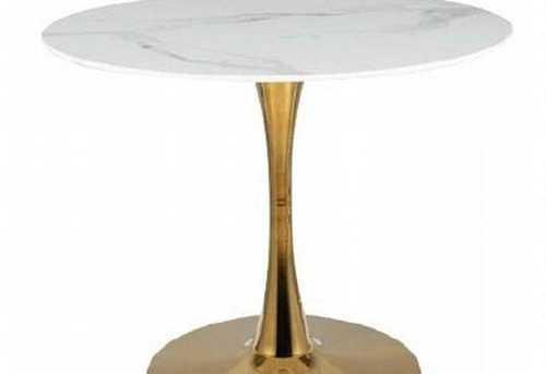 Дизайнерский стол eames тюльпан 90 керамика золото