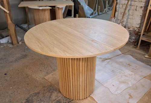 Стол обеденный круглый деревянный