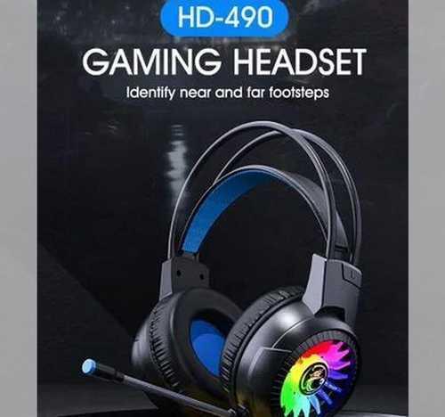 Наушники игровые полноразмерные hd 490 7.1 rgb