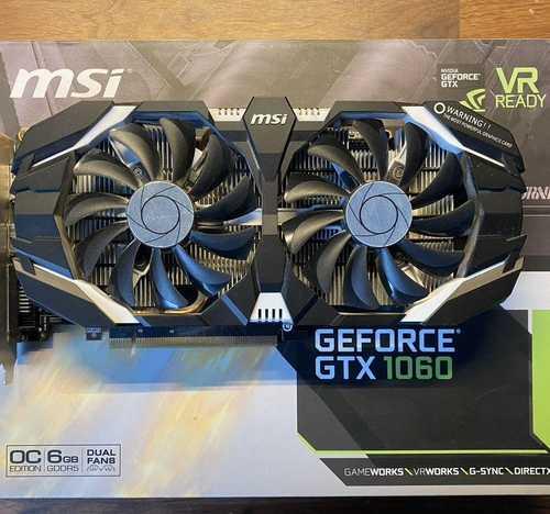 Видеокарта Nvidia GTX 1060 6gb неисправная