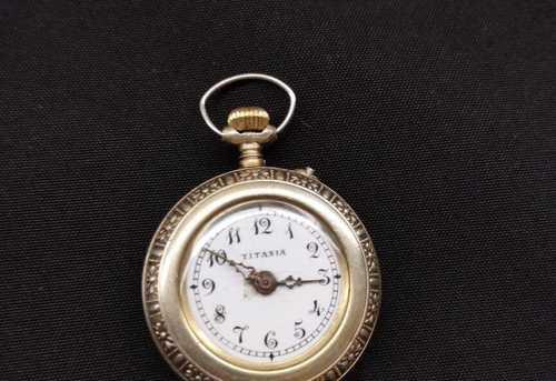 Часы карманные ажурные Swiss серебро/позолота