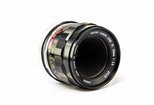 Canon Lens FL 50mm f3.5 Macro