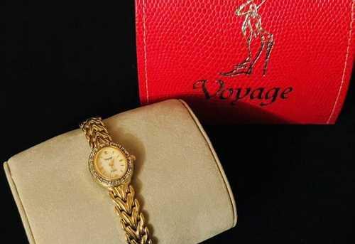 Часы женские позолоченные Voyage Paris оригинал