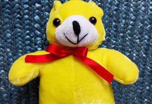 Медведь плюшевый жёлтый мягкая игрушка брелок