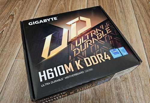 Материнская плата gigabytе h610M K DDR4 новая