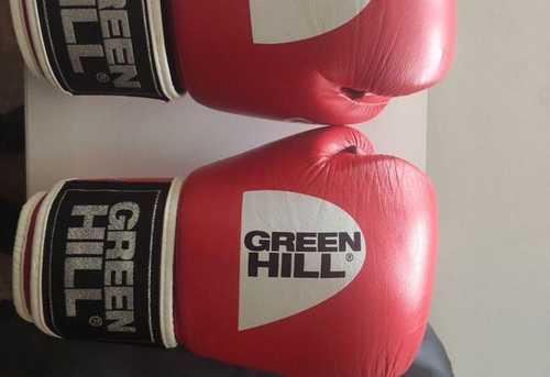 Боксерские перчатки 10 oz green hill gym