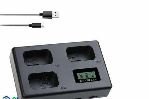 Зарядное на Sony NP-FW50 под 3x слота акб USB