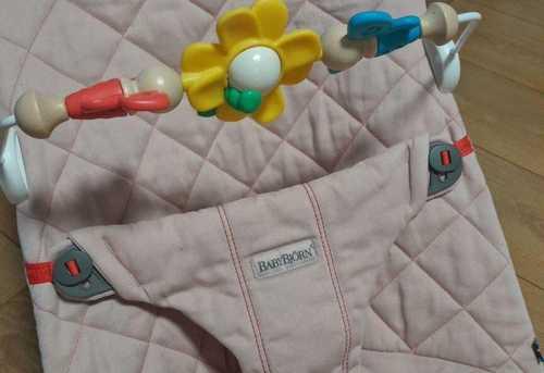 Шезлонг babybjorn bliss cotton розовый оригинал