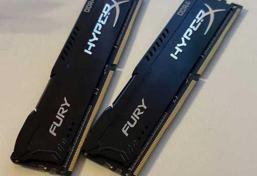 Озу DDR4 Kingston HyperX Fury 3200ггц 16 гб (2х8)