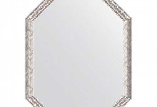 Зеркало Evoform Octagon BY 7011 58x78 волна алюми