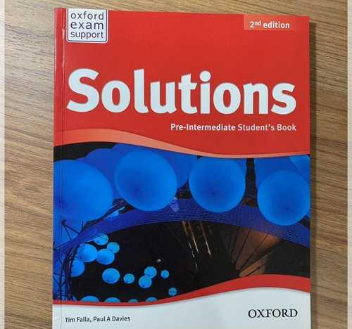 Учебник Solutions pre intermediate 2nd edition