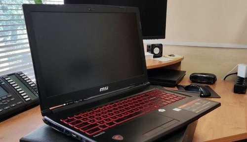 Игровой ноутбук MSI GL63 8RD i7 GTX1050ti 16gb RAM