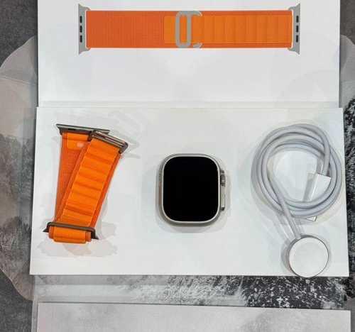 Apple Watch 49 Ultra Orange Alpine Loop