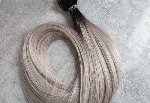 Волосы для наращивания 70 см амбре