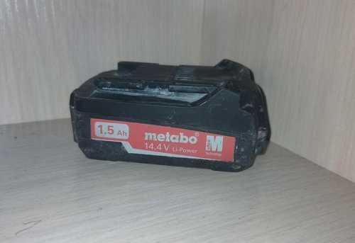 Аккумулятор Metabo 14.4v,1.5ач на гарантии