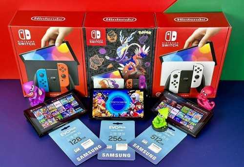 Nintendo Switch Oled прошитые Pico всех цветов