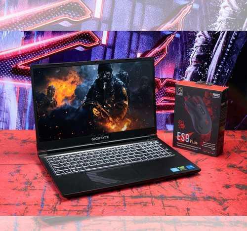 Игровой ноутбук gigabyte / RTX 4060 / Core i5 / 51