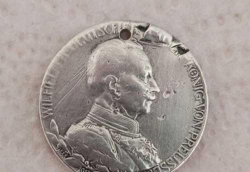 Монета Пруссия 2 марки 1913 года