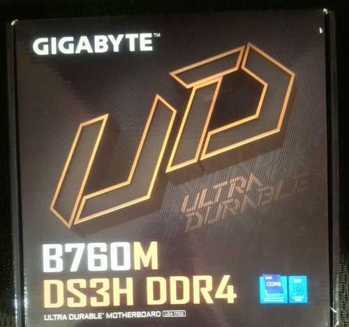 Материнская плата Gigabyte b760m ds3h ddr4, mATX