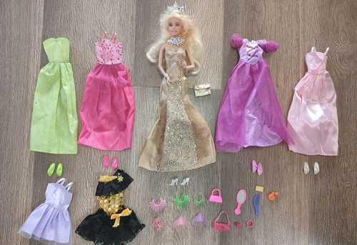 Кукла Барби с платьями