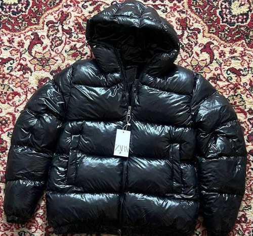 Пуховик Zara x Moncler puffer jacket