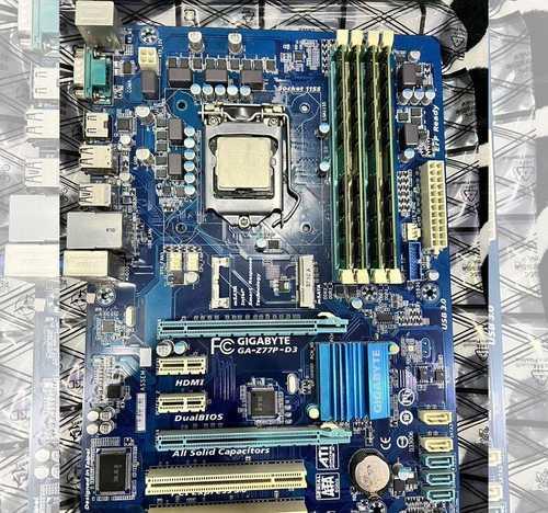 Xeon e3 1270 +gigabyte z77p d3+16gb ddr3