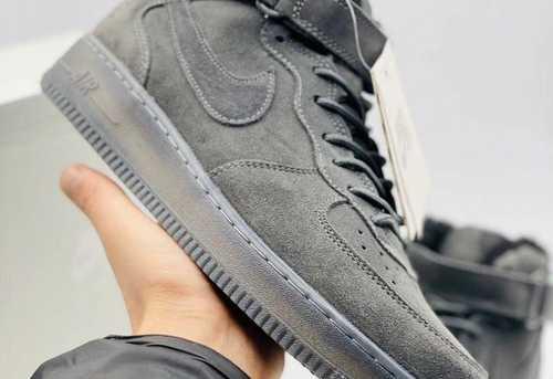 Кроссовки Nike Air Force 1 07 mid Зимние на меху