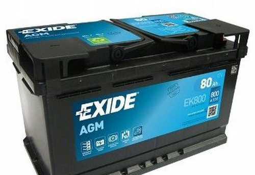 Аккумулятор 80 Ач AGM Exide EK800 Start-Stop