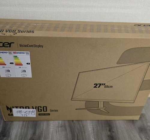 27" Монитор Acer VG270UEbmiipx 2560x1440, 100 Гц